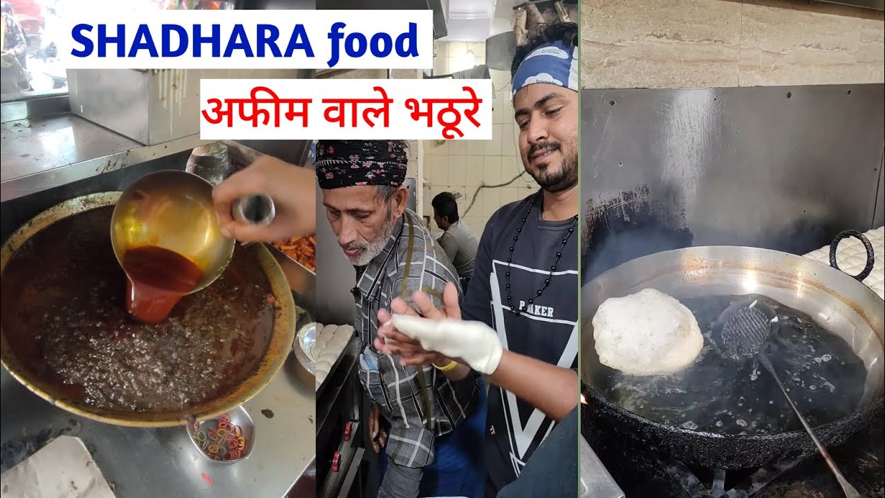 Most Famous Afeem Wale Chole Bhature In Delhi Rs80/- | Indian Street ...