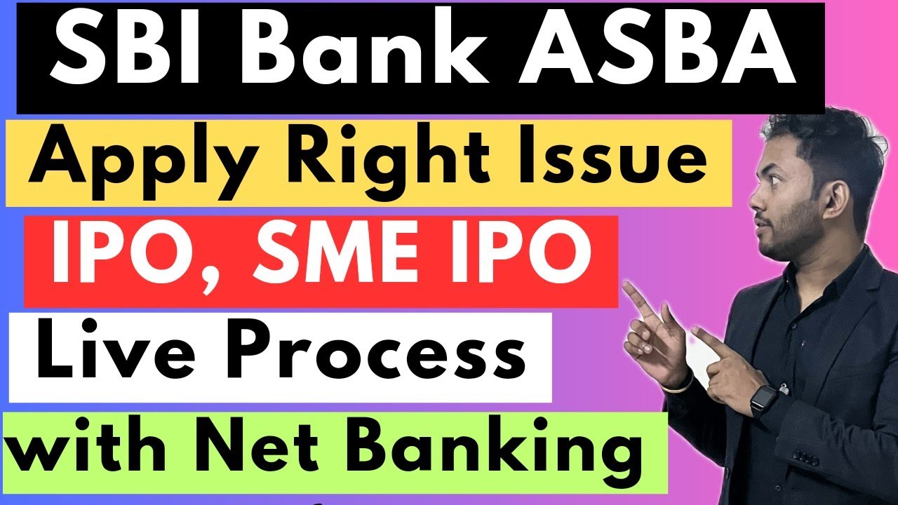Apply Right Issue through SBI Net Banking | Apply IPO in SBI Net ...