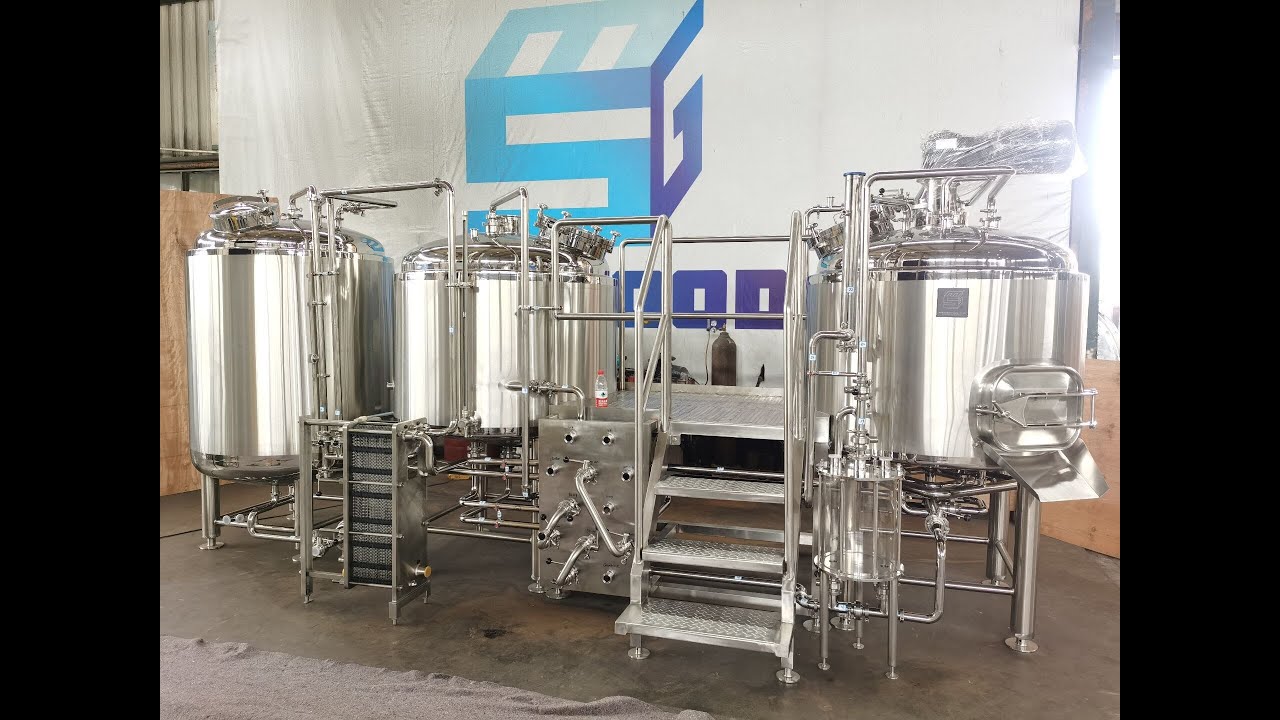 7BBL Semi-automatic Micro Beer Brewhouse System By Electric Heating ...
