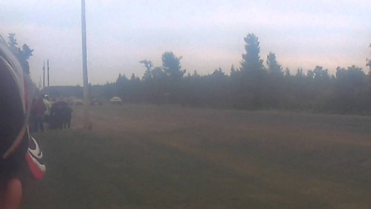 Supercharged 327 t bucket vs procharged challenger - YouTube