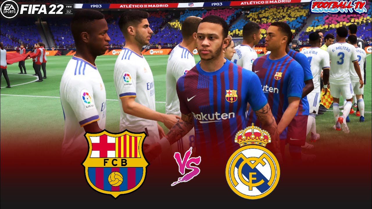 FIFA 22 | Barcelona vs Real Madrid | Supercopa de Espana 2022 ...