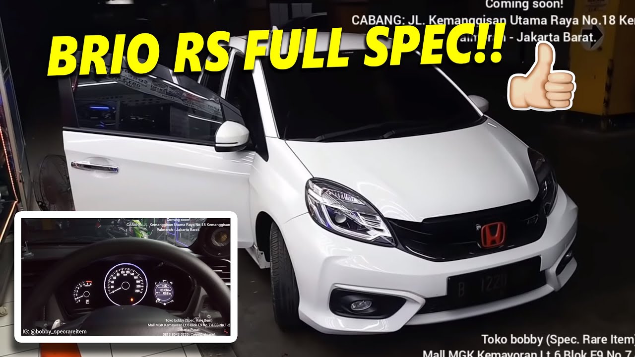 BRIO RS FULL SPEC!! Honda Brio RS UPGRADE Stir CR-V Gen4 Builtup Japan ...
