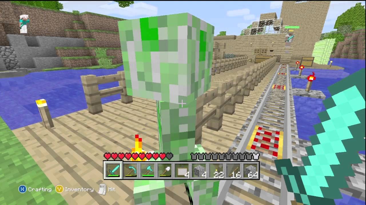 Minecraft Xbox360 Edition Friendly Mob Ep.1 w/Creeper - YouTube