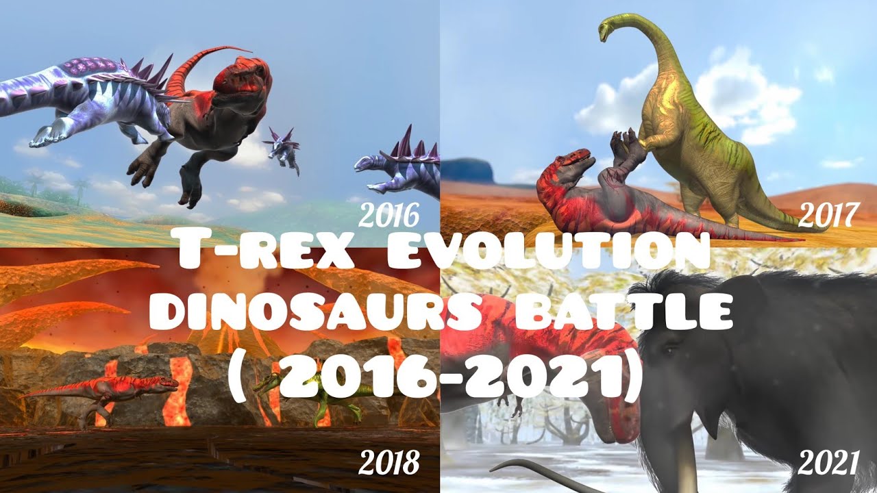 T-rex evolution (dinosaurs battle world championship) - YouTube