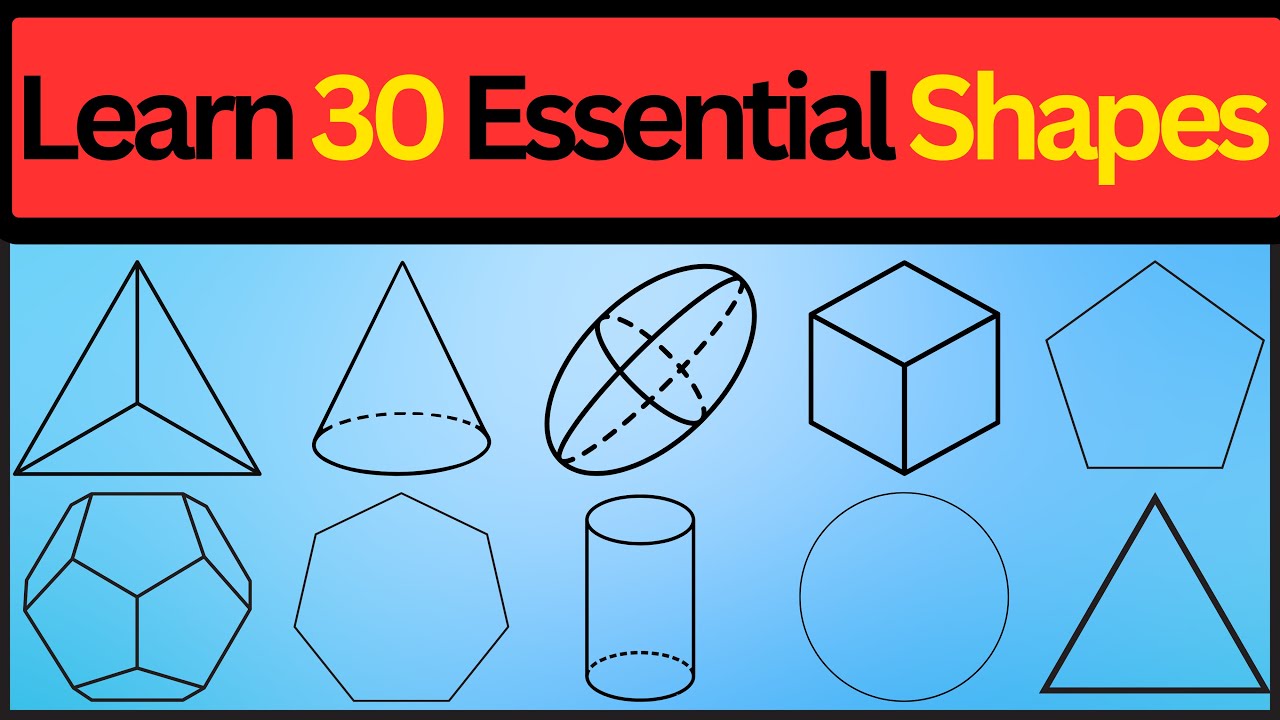 Do You Know These Geometry Shapes | Every Kid Should Know 30 Essential ...