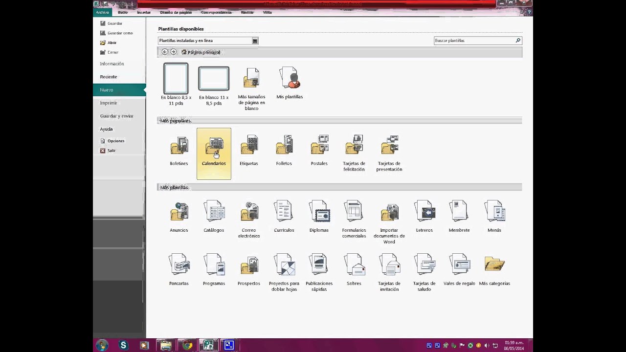 ¿Cómo crear un calendario en Microsoft Publisher 2010? - YouTube