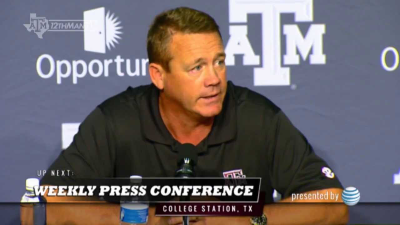 Mark Snyder: 08-27 TAMU Weekly Press Conference - YouTube