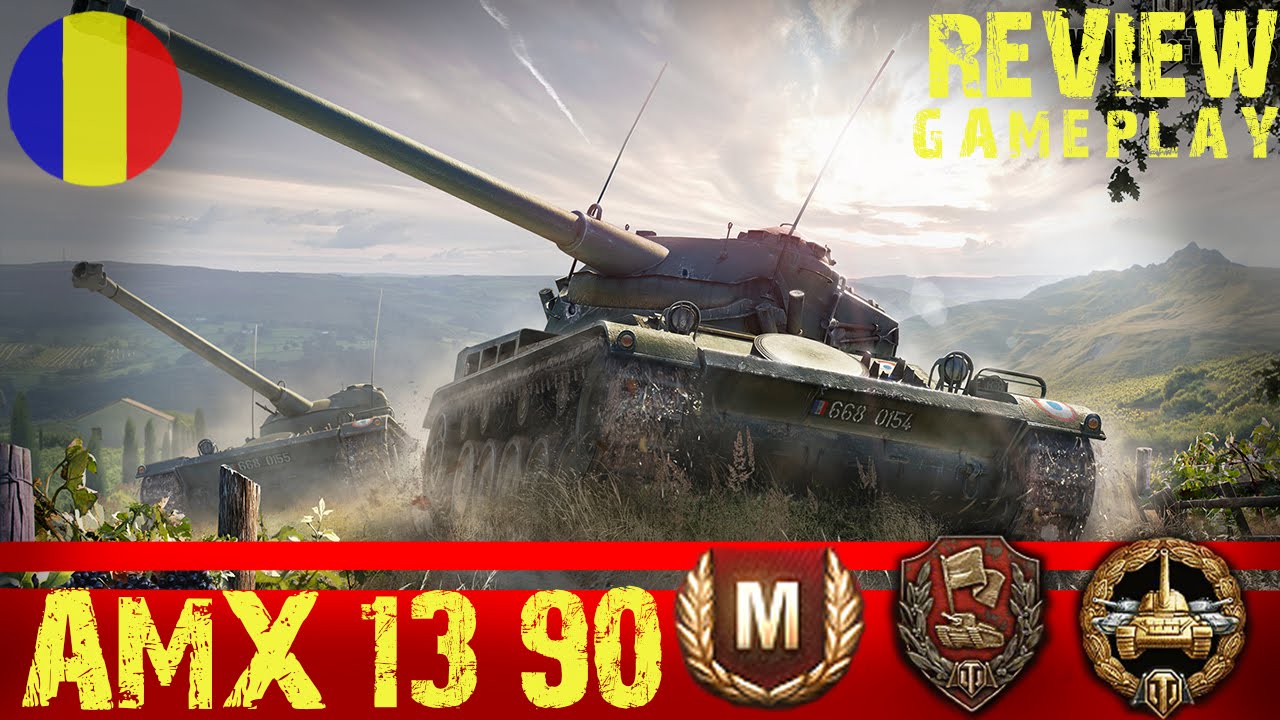 World of Tanks | AMX 13-90 Gameplay\Review | Cel mai bun tanc light ...