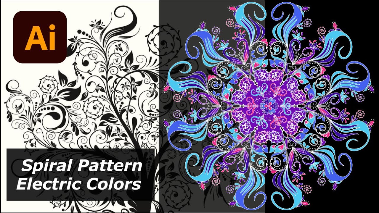 Spiral Pattern, Electric Colors - YouTube