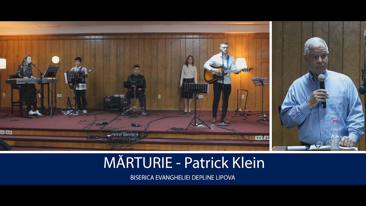 14 mai 2023 — Patrick Klein | MĂRTURIE - YouTube