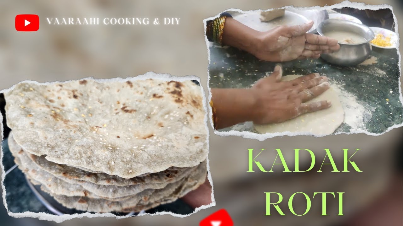 Kadak roti || Karnataka style || Perfect style kadak roti recipe ...