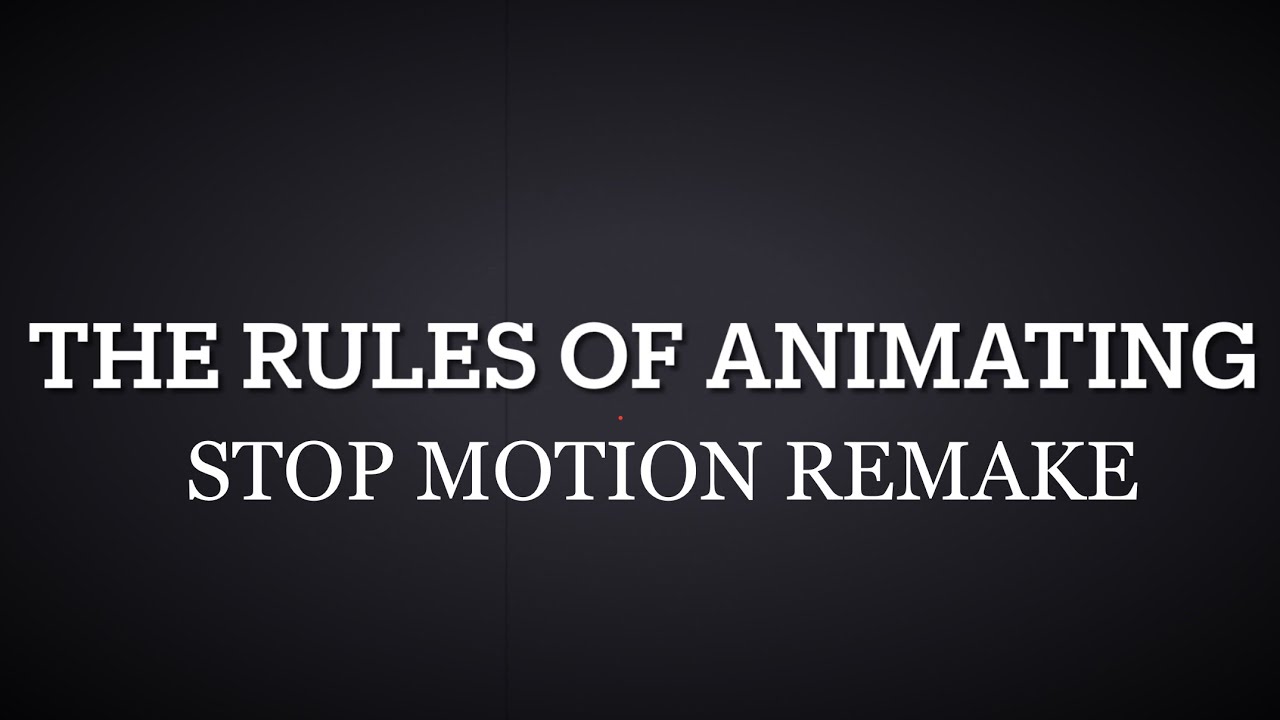 The Rules of ANIMATING (Element Animation Stopmotion Remake) - YouTube