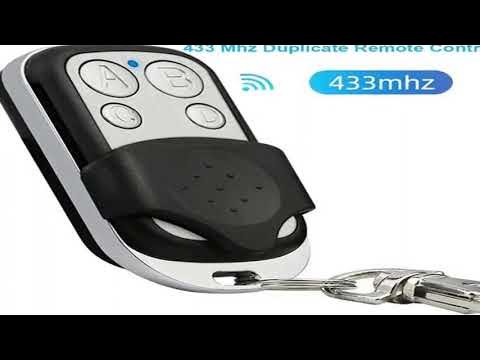 Universal 4 Buttons Garage Door Opener Remote Control 433MHz Clone Fixed Learning Rolling Code ...