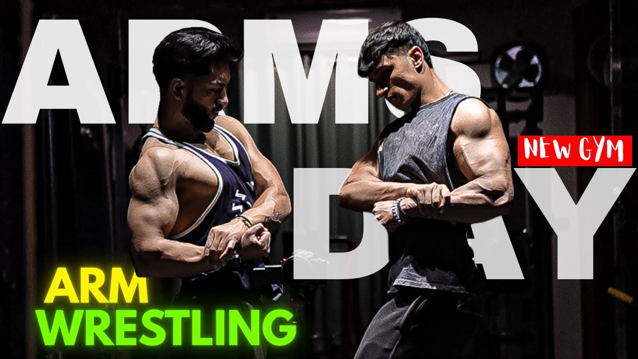 New Gym ARMS DAY + Arm Wrestling Challenge… I Wasn’t Ready! 💪🔥 - YouTube