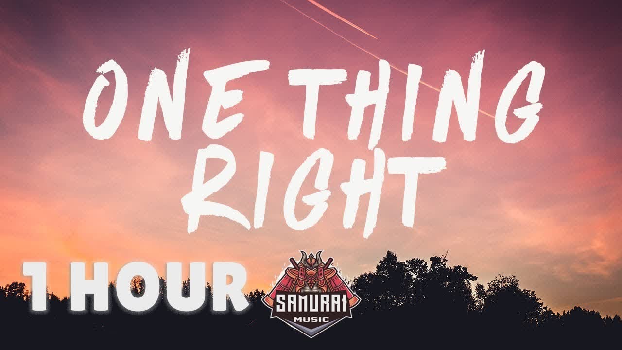 [ 1 HOUR ] Marshmello & Kane Brown - One Thing Right (Lyrics) - YouTube