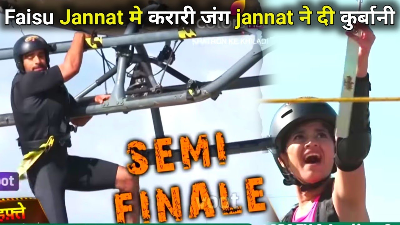 Khatron ke khiladi season 12 promo:Semi Finale winner mr faisu jannat stunt,Kkk 12 live,Kkk 12 ...