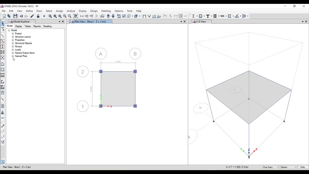 ETABS V16 Tricks (6- Modeling of Irregular Shape of Columns) - YouTube