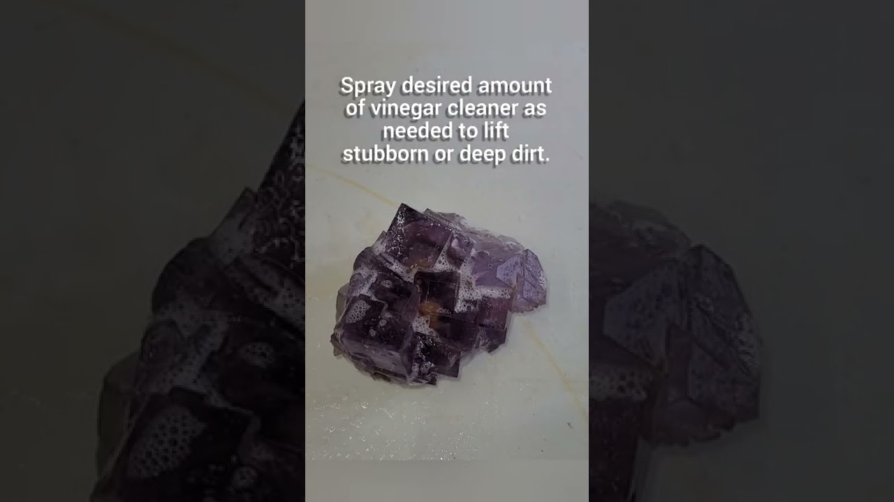 Mineral cleaning tutorial(fluorite) - YouTube