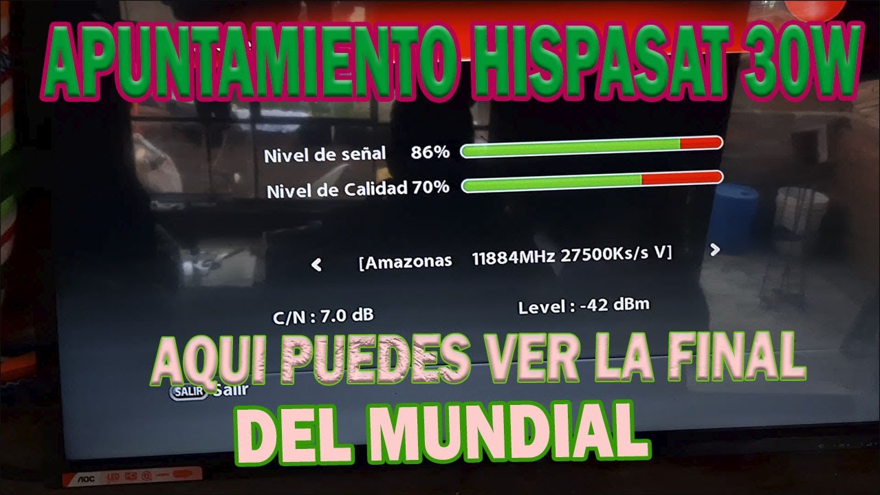 APUNTANDO SATELITE HISPASAT 30W PARA VER LA FINAL DEL MUNDIAL - YouTube