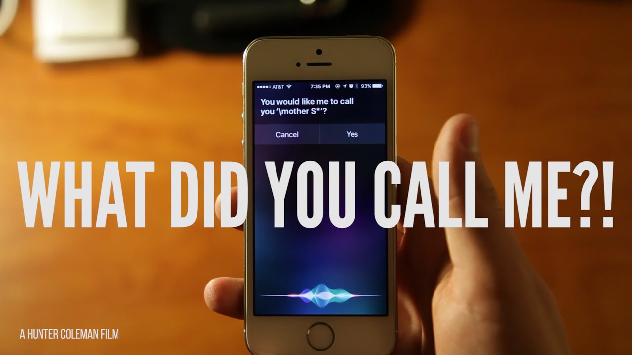 Crazy Cursing Siri Glitch - YouTube