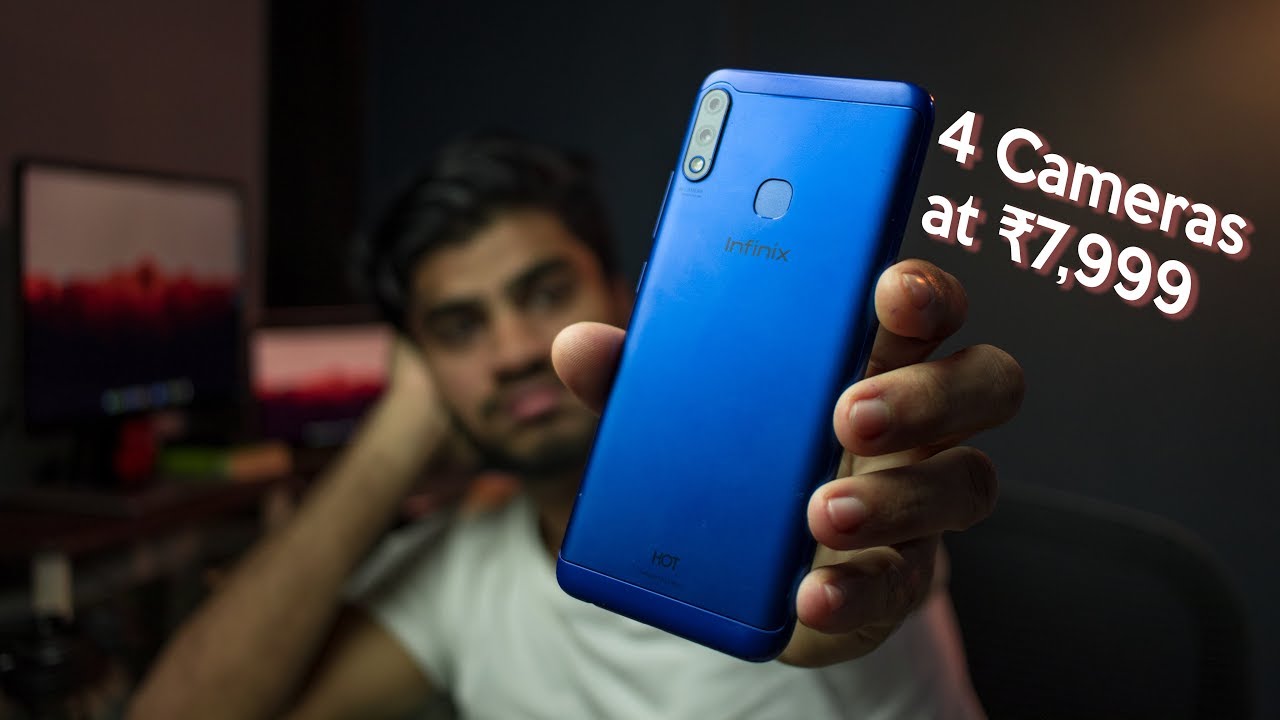 Quad Cameras at ₹ 7,999 - Infinix Hot 7 Full Review - YouTube