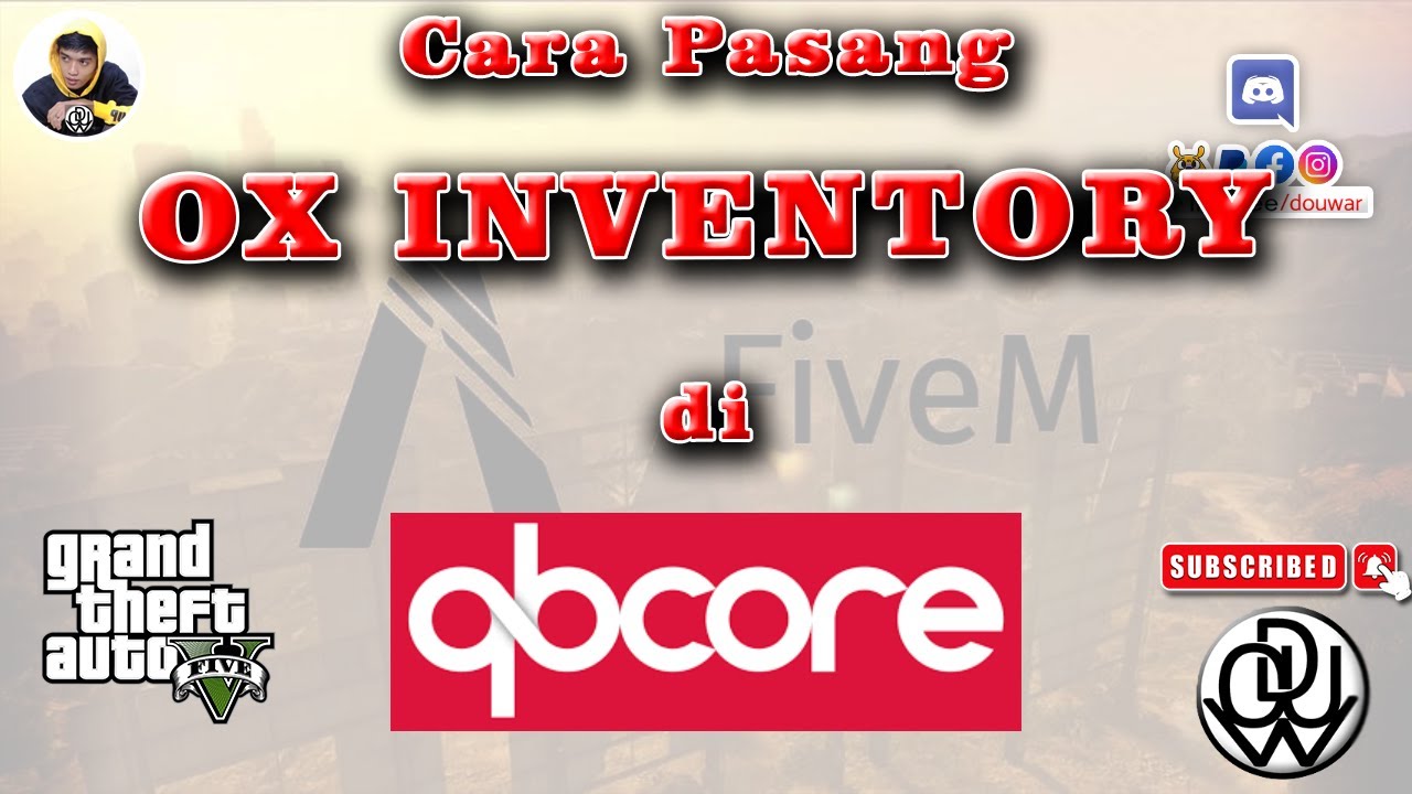 Tutorial Cara Pasang Ox Inventory di QBCore - FiveM Server localhost ...