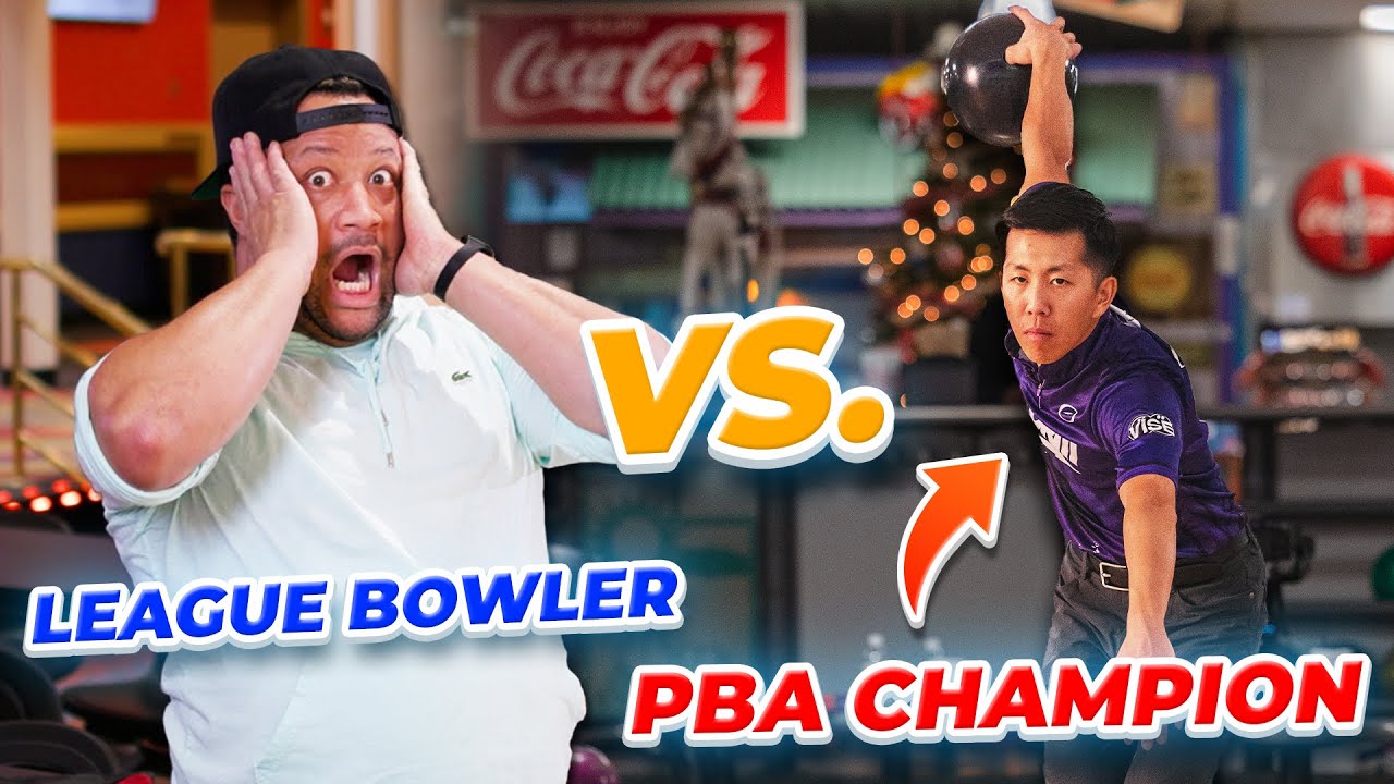 League Bowler vs. Professional Bowler - YouTube
