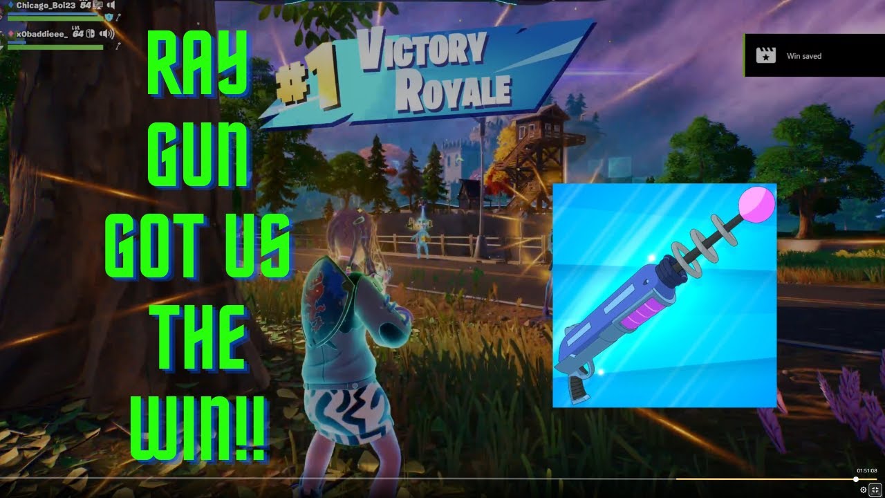 Fortnite Sesh with the BEST!.. CRAZY win with the RAY GUN!! Partner ...