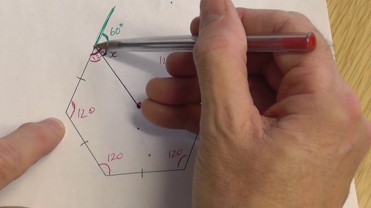 Regular Polygon Angle Calculations - YouTube