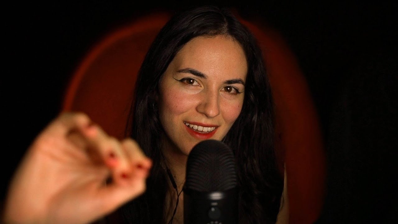 ASMR Sleepy Talk with Mouth Sounds and Gentle Hand Movements - YouTube