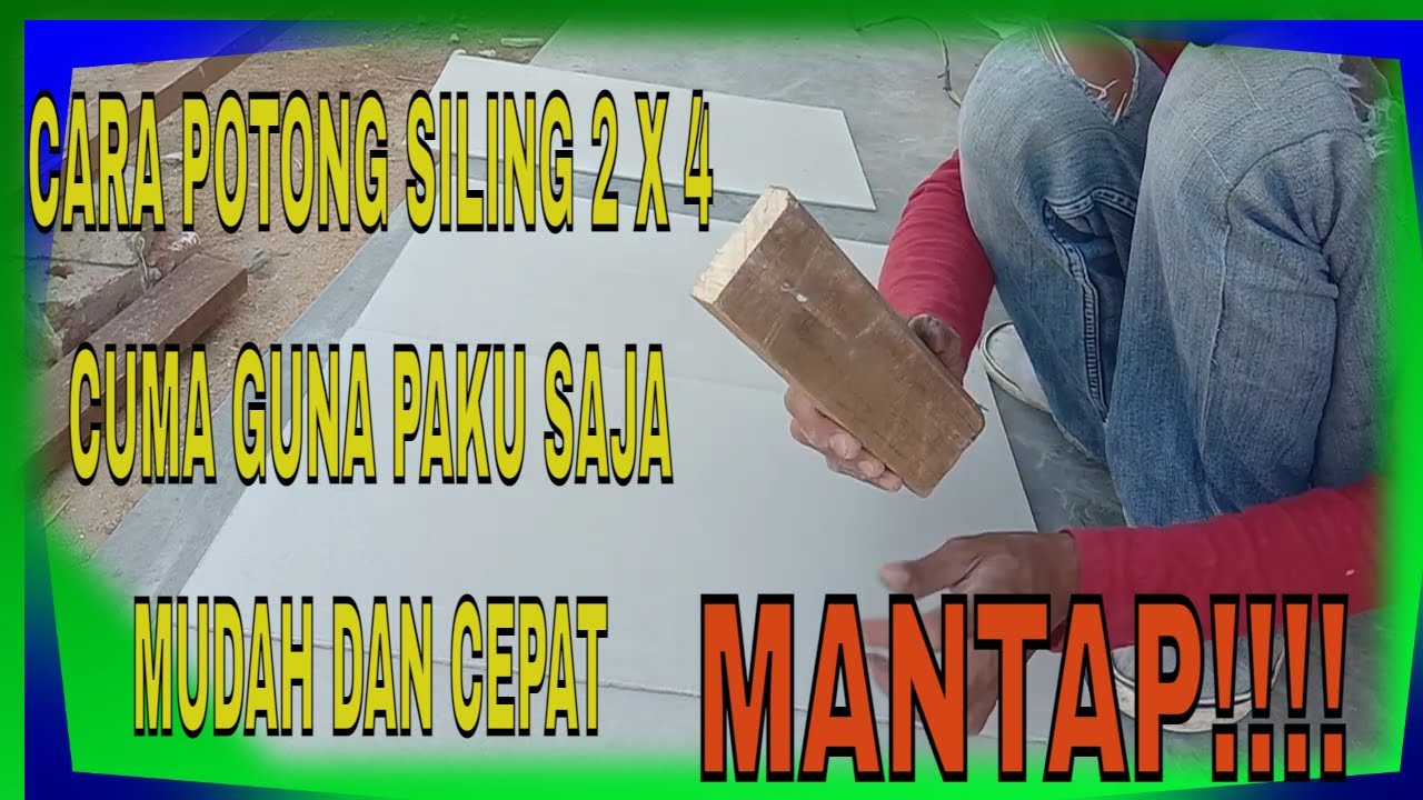 cara potong siling pakai paku saja - YouTube