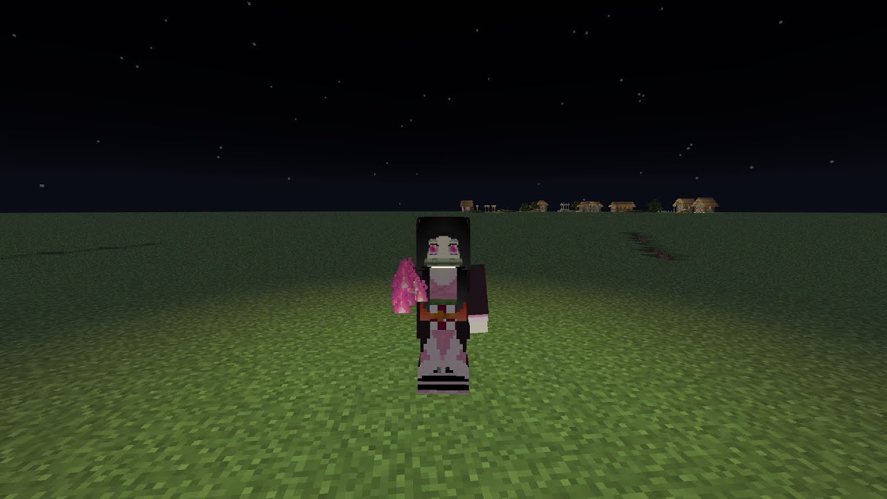 minecraft kamado nezuko (demon slayer datapack) - YouTube