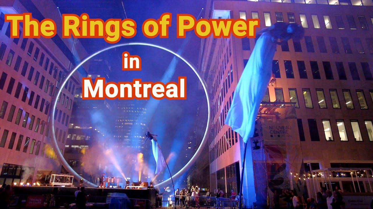 Power of the Rings in Downtown Montreal - "The Giant Ring" - YouTube