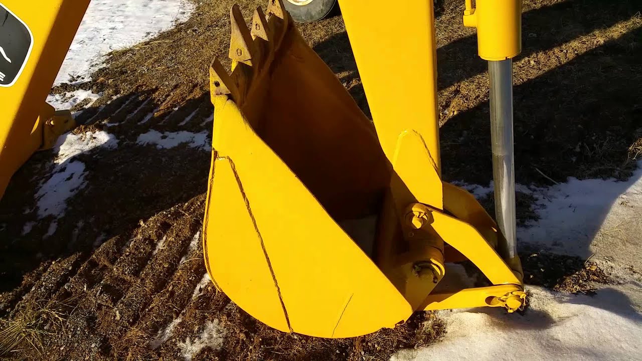 John Deere 9300 Backhoe Attachment Off of Deere 455G Loader! - YouTube