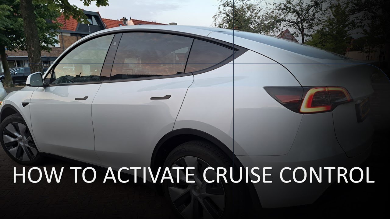 How to activate cruise control on Tesla Model Y - YouTube