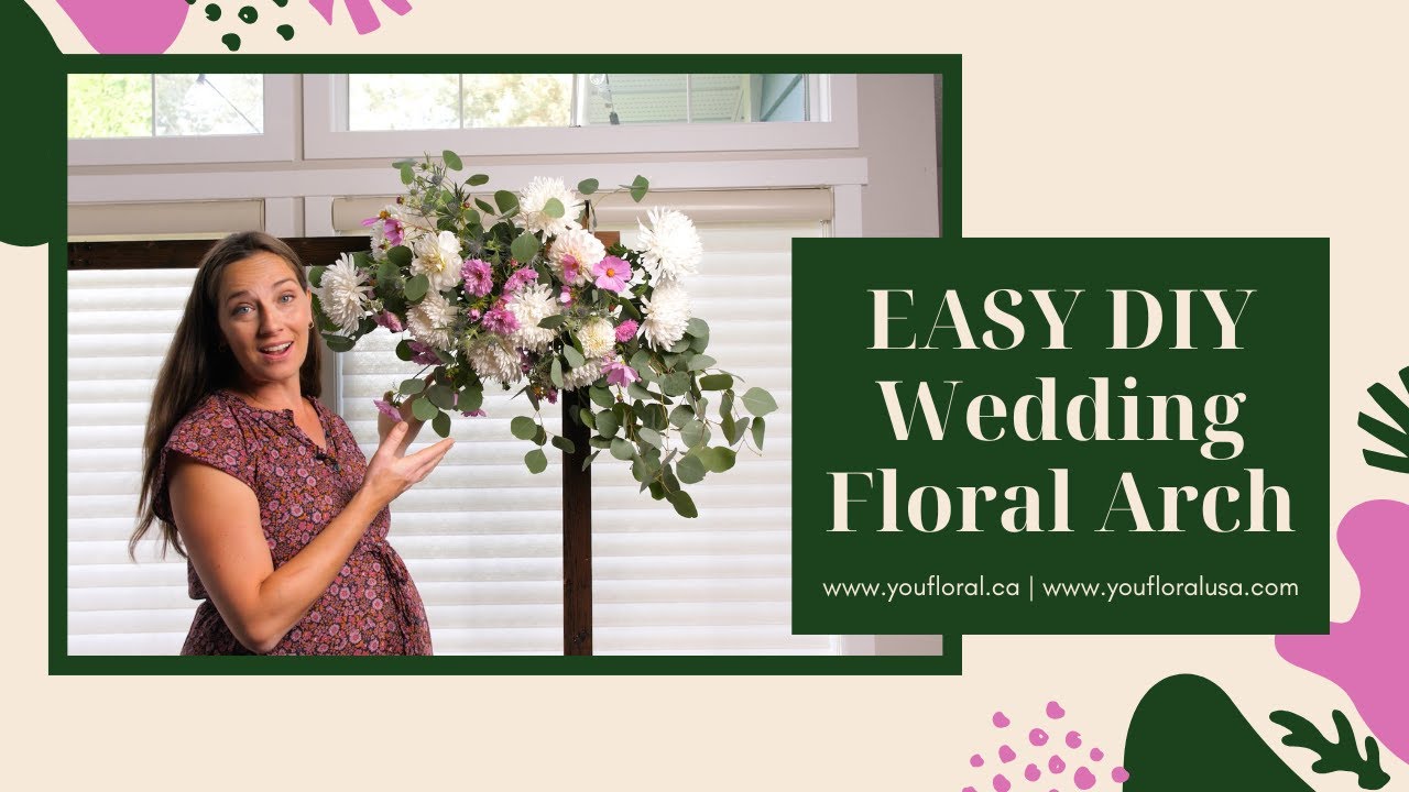 Easy DIY Wedding Floral Arch | Step-by-Step Tutorial with Fresh Flowers ...