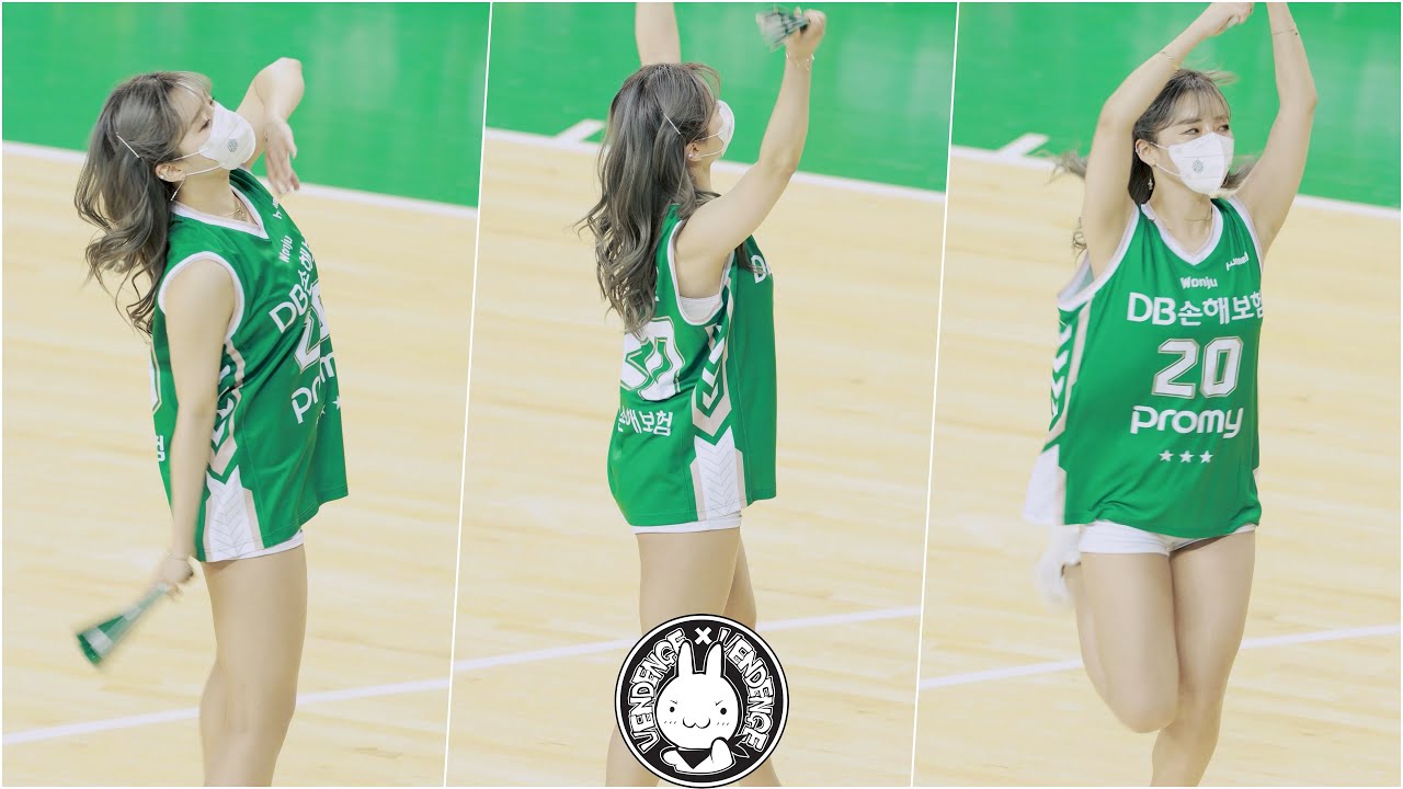 [4K] 220304 치어리더 권안나 직캠 '작전타임 응원' Kwon Anna Fancam @원주DB 남자농구 By 벤뎅이 ...