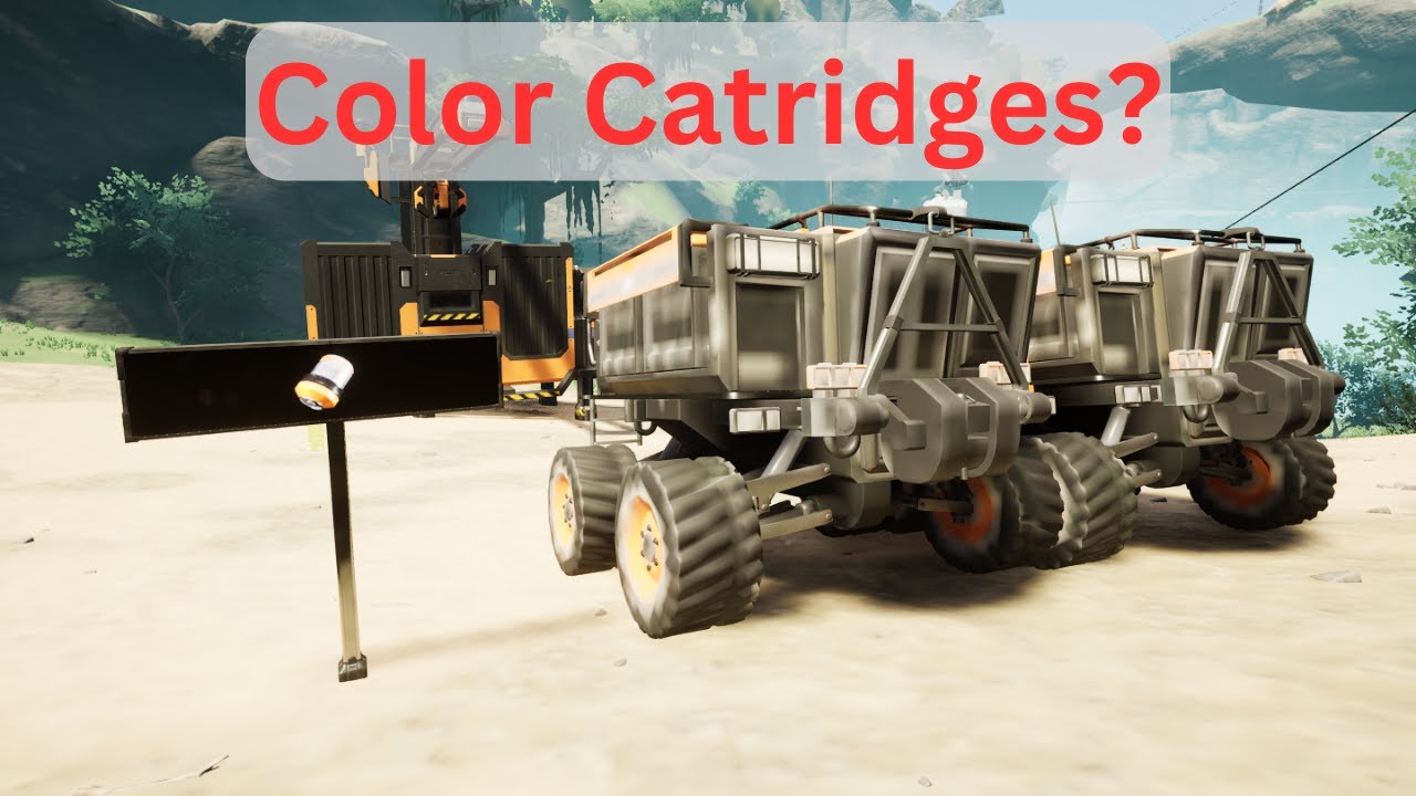 Making Tractor Setup with COLOR CATRIDGES! Satisfactory Tractor Setup ...