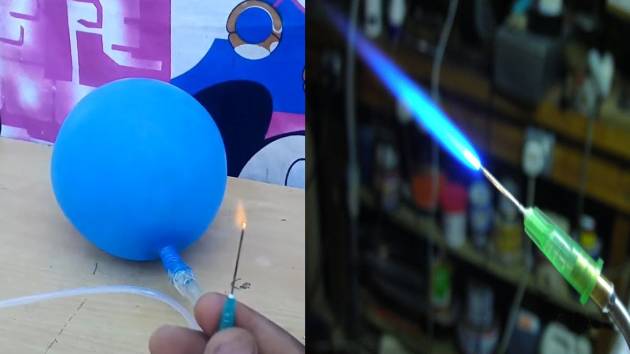 How to make a mini Gas jet with castic soda MINI CANNON up to 1000ºC ...