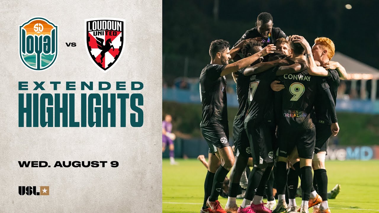 San Diego Loyal vs Loudon United | USL Championship Highlights | 08/9 ...