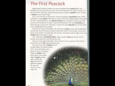 SHORT STORIES FOR KIDS The First Peacock - YouTube