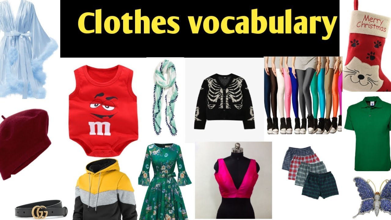 Clothes vocabulary/clothes name in English/clothes name with picture ...
