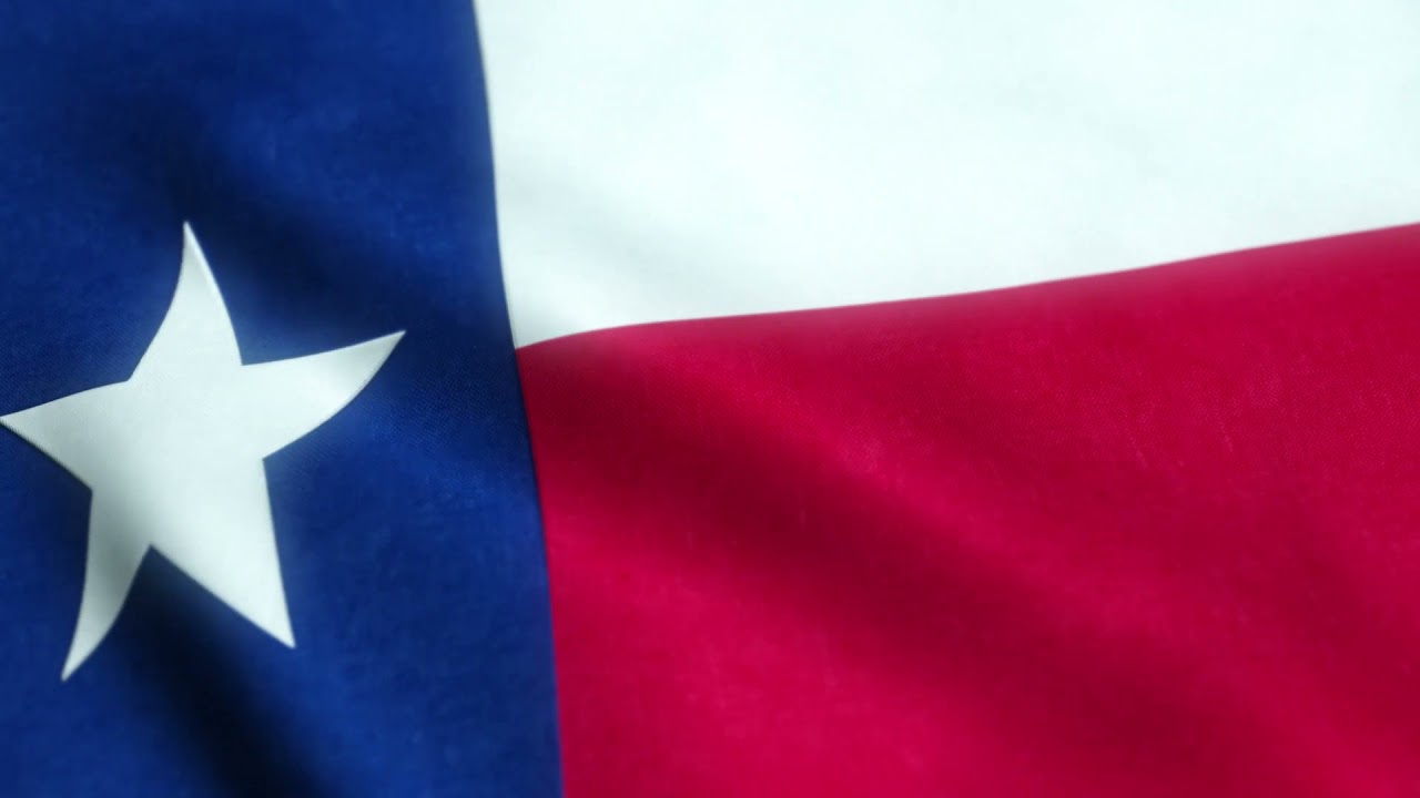 Flag of Texas Animated Background Loop Animation - YouTube