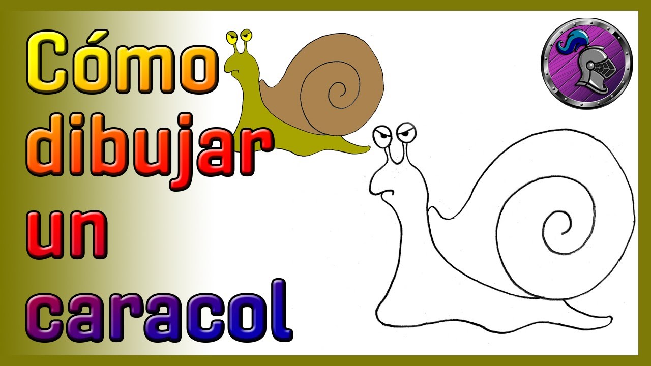 🐌Cómo dibujar UN CARACOL🐌 How to draw A SNAIL ️😀 - YouTube