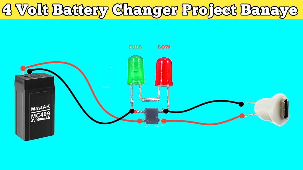 4 Volt Battery 🔋 Changer Circuit Use Mb10f Rectifier || How to make 4v ...