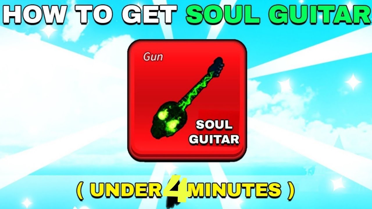 How to get the soul guitar(Blox fruits tutorial under 4 mins) - YouTube