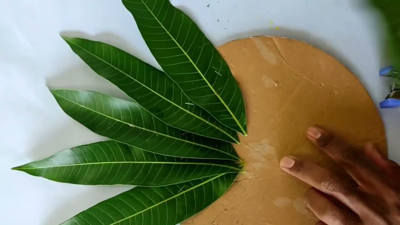 3 Door Wall Mango Leaves Decoration ideas | Mango Leaves Garland ...