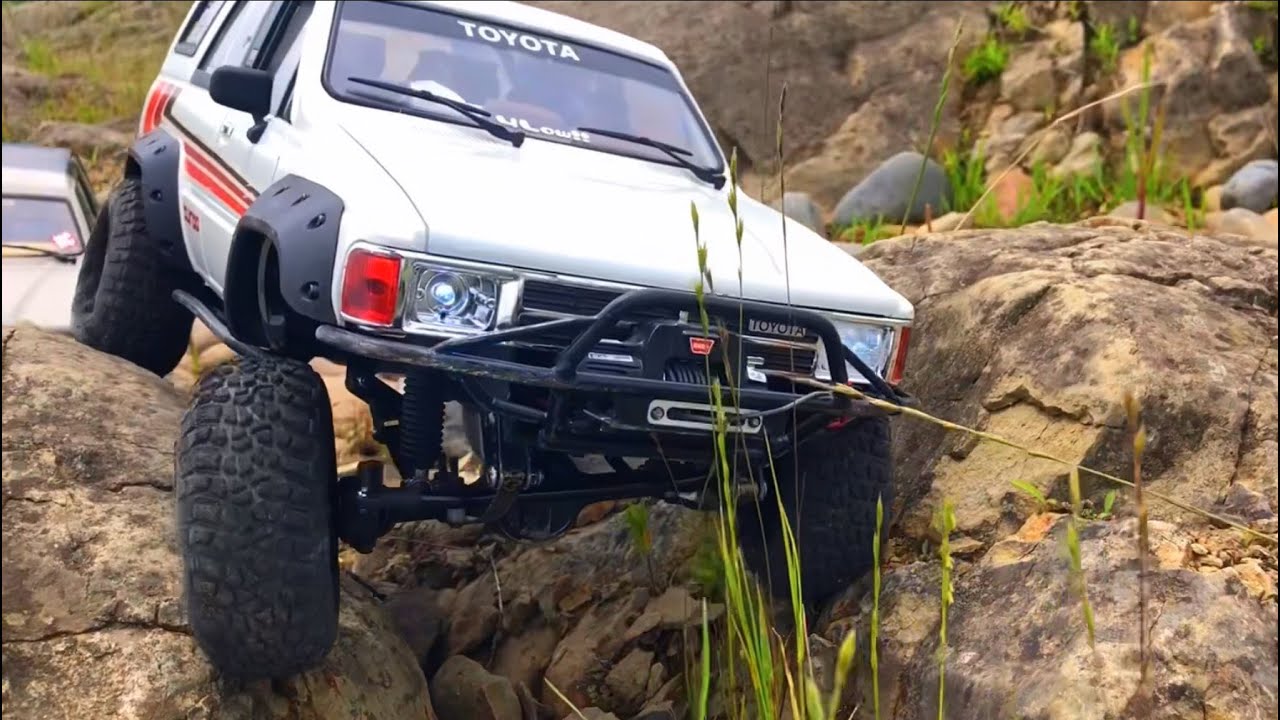 Scale RC4WD TF2 1985 TOYOTA 4runner / Defender 90 / 川本ロック 2023.06.18🇯🇵 ...