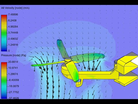 CFD simulation of a drone propeller in SimScale platform (English, 5 ...