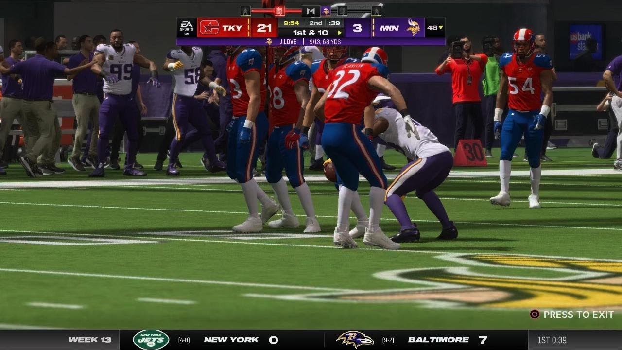Madden NFL 24 2027 Week 13 Tokyo Caps @ Minnesota Vikings - YouTube